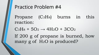 General Chemistry 1 Reaction Stoichiometry | PPTX
