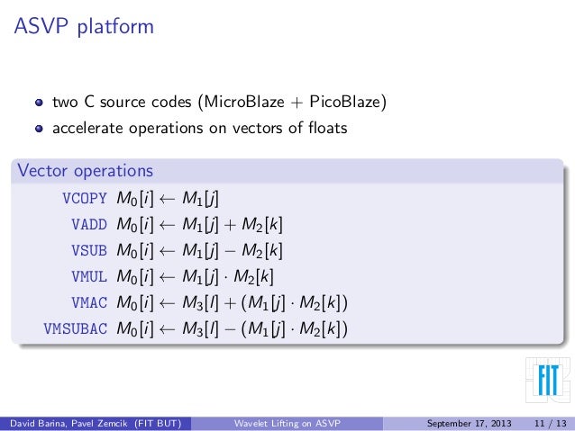 Wavelet Lifting on Application Specific Vector Processor
