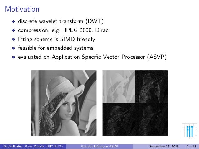 Wavelet Lifting on Application Specific Vector Processor