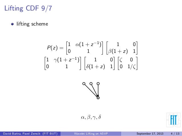 Wavelet Lifting on Application Specific Vector Processor