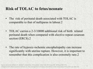 Vaginal birth after cesarean section | PPTX