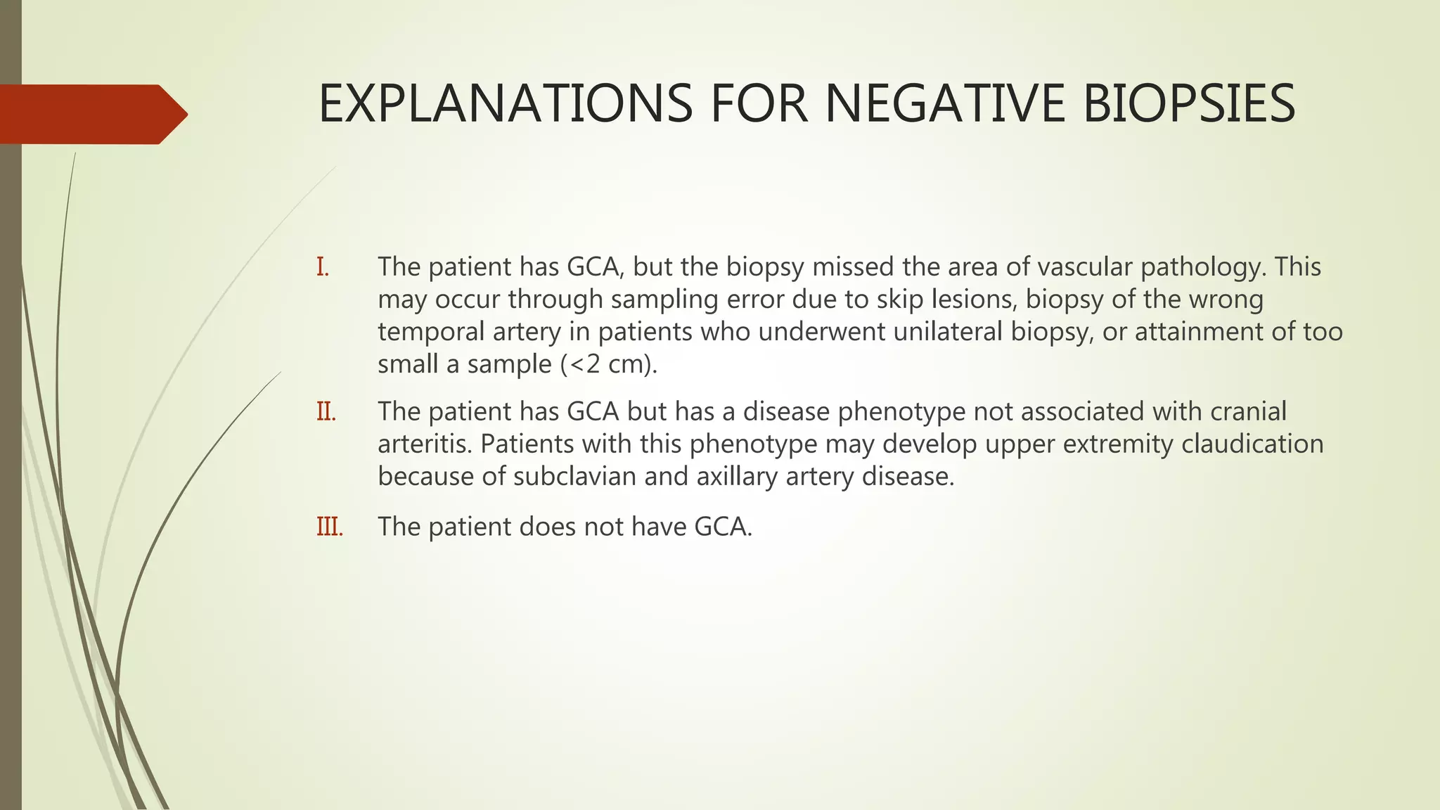 GCA | PPTX | Diseases and Conditions | Medical Health