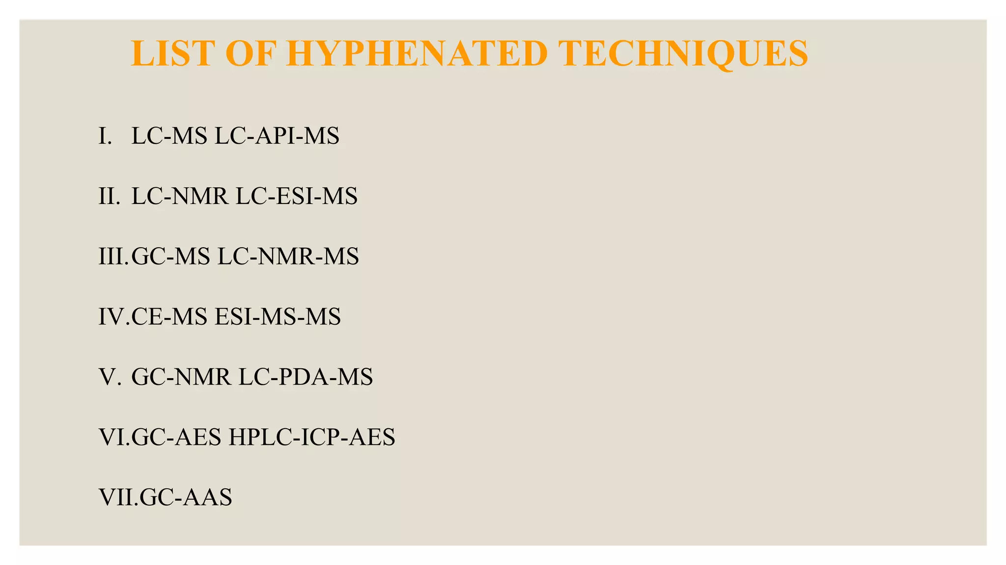 Gass Chromatography Atomic Absorption spectroscopy(GC-AAS) | PPTX