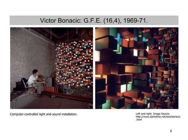 History of Computer Art II, Cybernetic Sculptures | PPTX