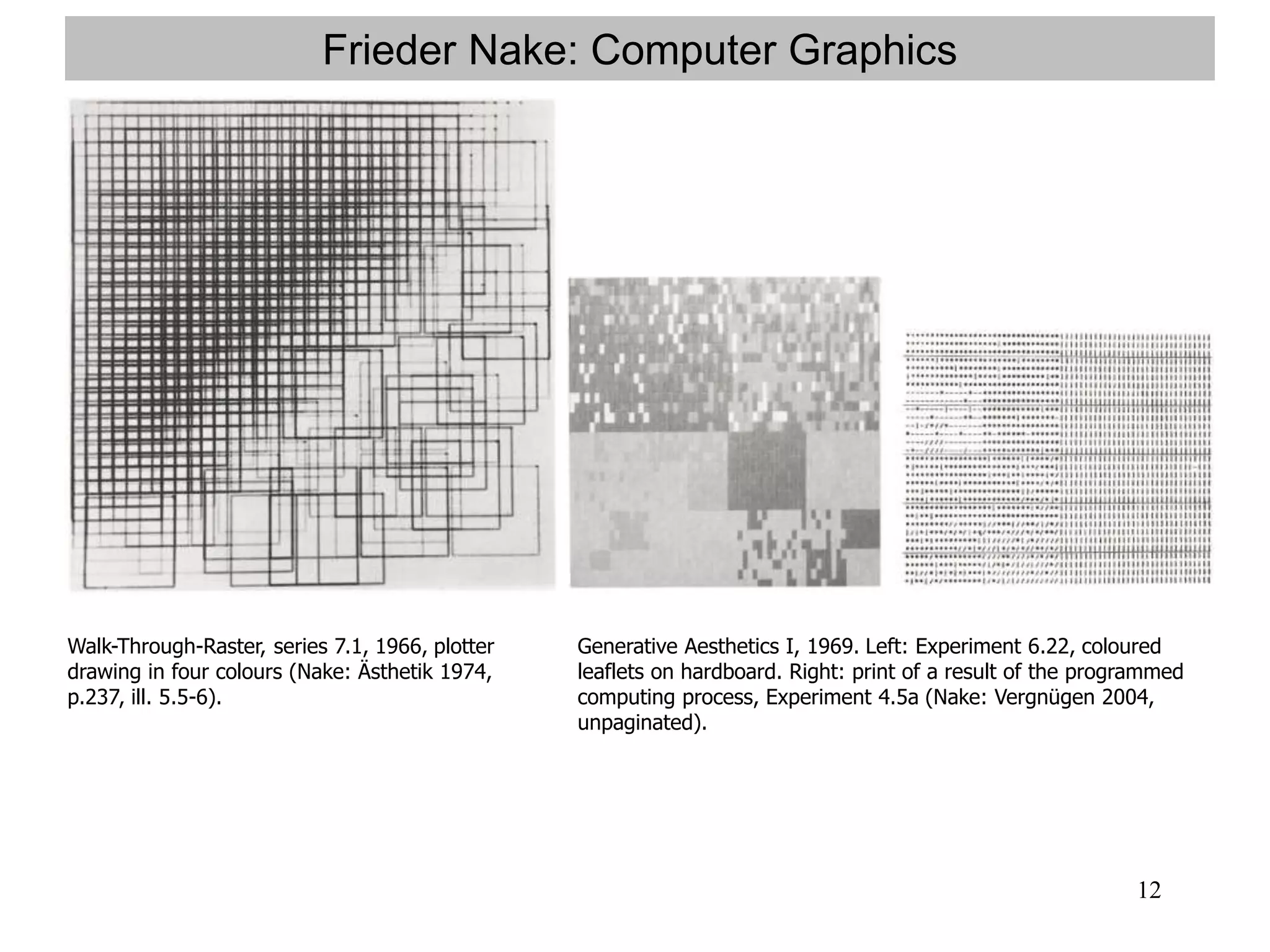 History of Computer Art III, Information Aesthetics (Computer Literature and Art, Fifties and ...