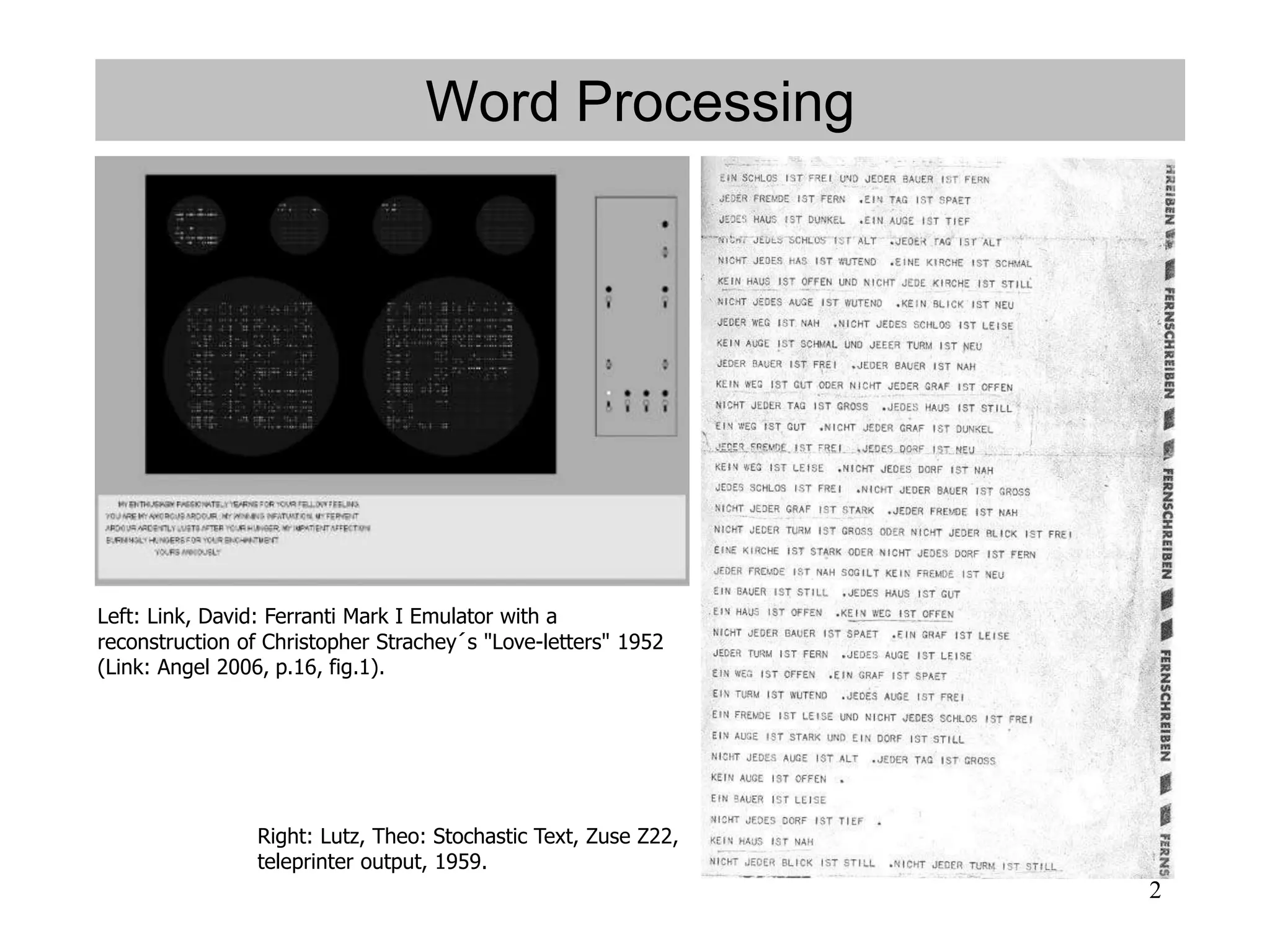 History of Computer Art III, Information Aesthetics (Computer ...