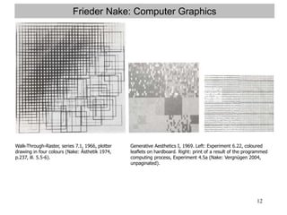 History of Computer Art III, Information Aesthetics (Computer ...