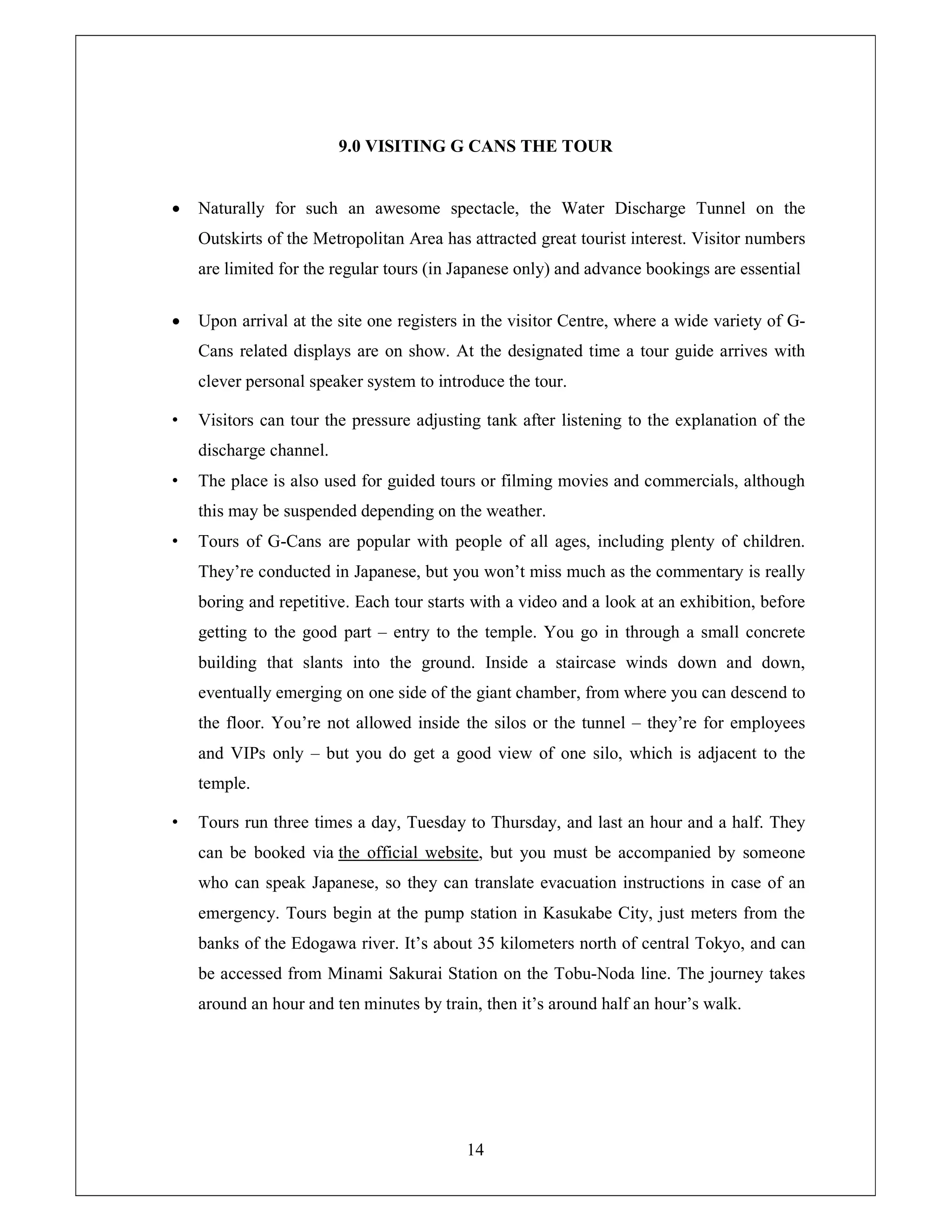 G cans project report | PDF
