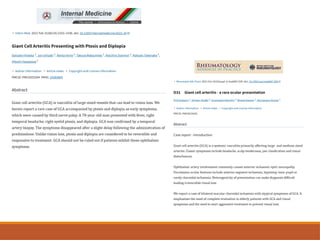 Giant Cell Arteritis clinical Perspectives and Rare Presentations.pptx