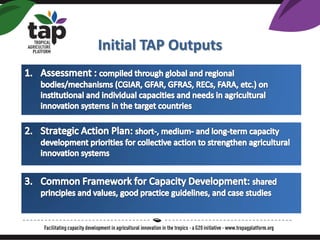 C2.1. The Tropical Agriculture Platform. | PPT