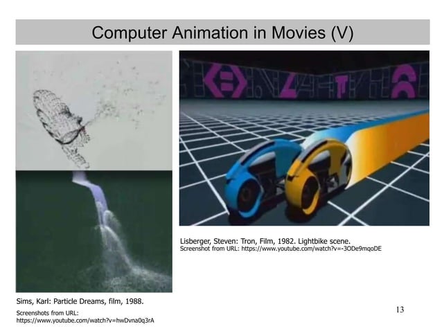 History of Computer Art V, Computer Animation | PPTX | Computer ...