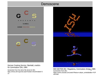 History of Computer Art VI, Music Videos and Demoscene | PPTX