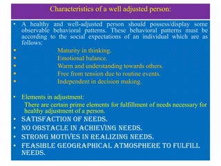 ADJUSTMENT AND MALADJUSTMENT- By K.Suba