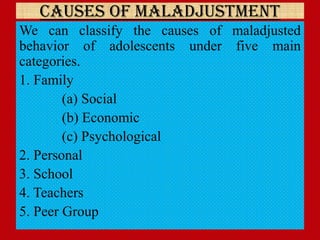 ADJUSTMENT AND MALADJUSTMENT- By K.Suba