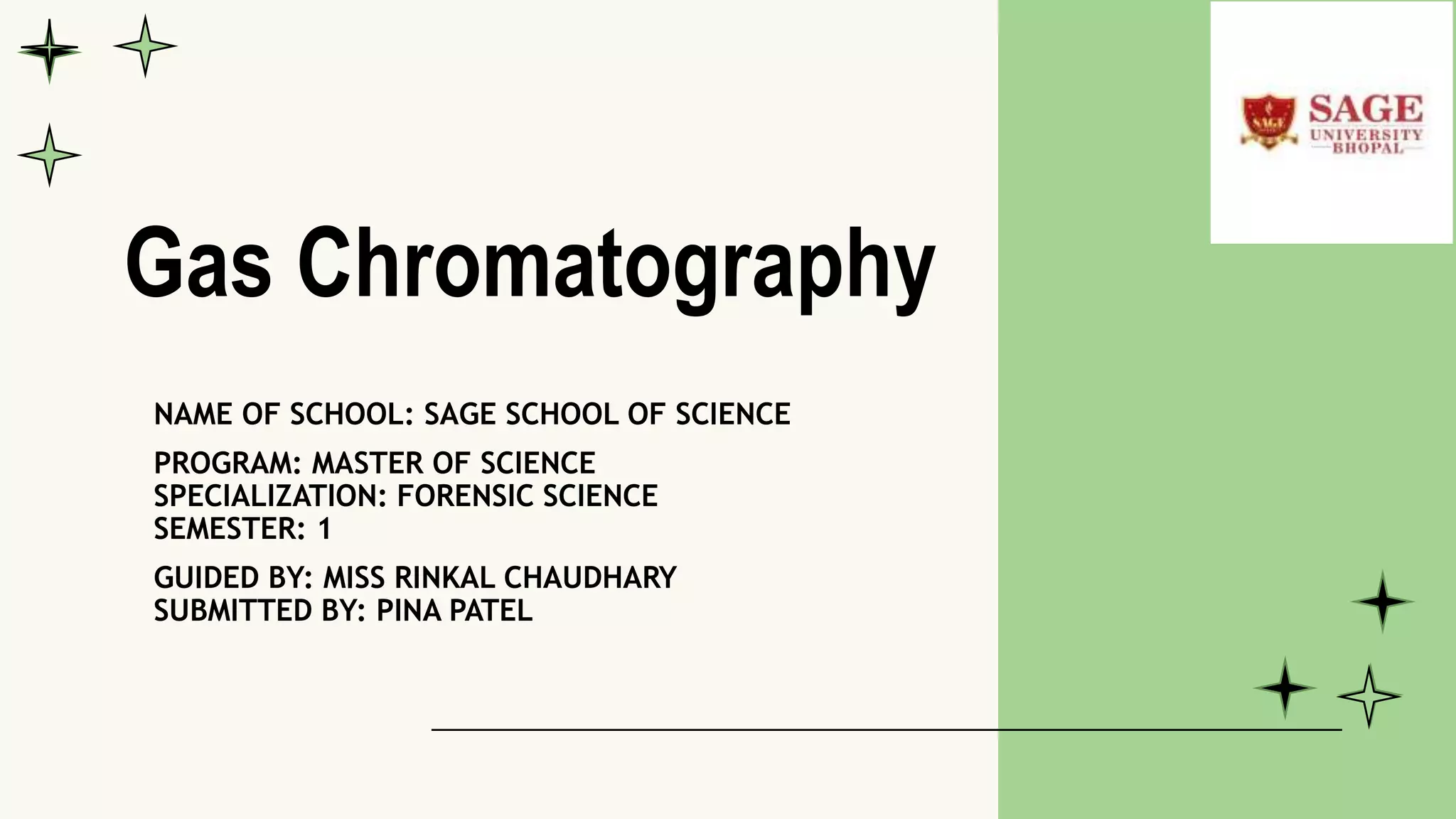 Gas chromatography | PPT