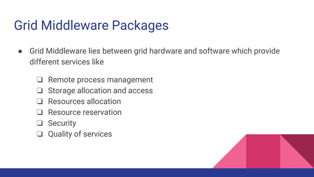 Open Source Grid Middleware Packages | PPT Open Source Grid Middleware Packages | PPT