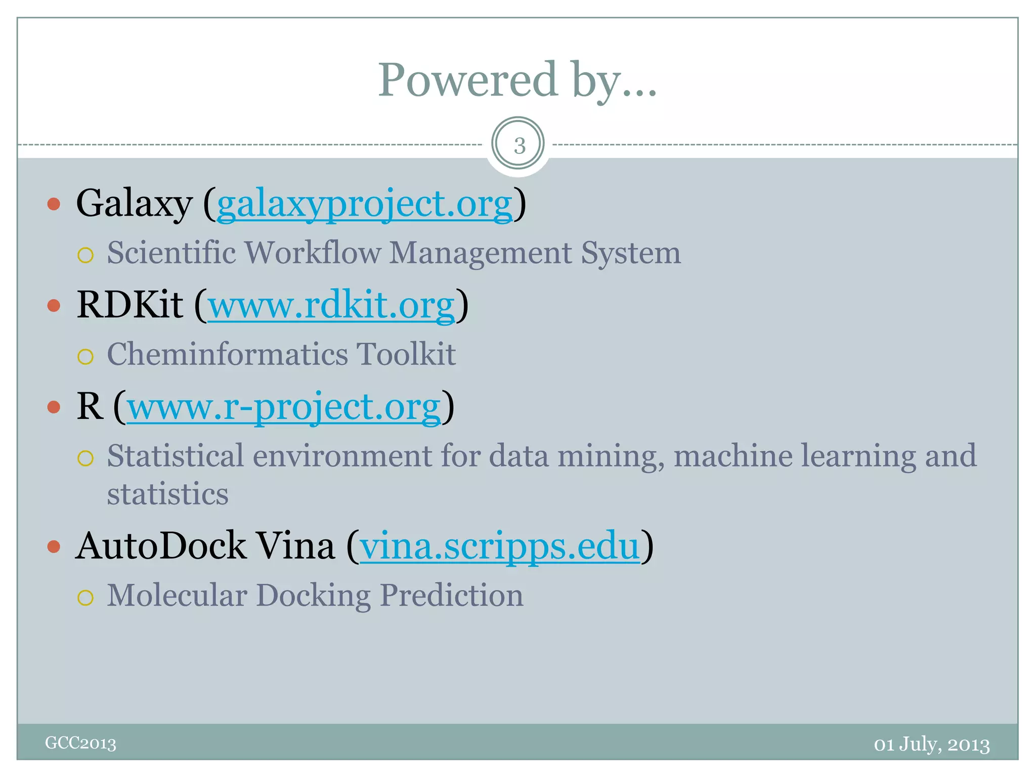 GCC2013 LiSIs Lightning Talk | PPTX | Biological Sciences | Science