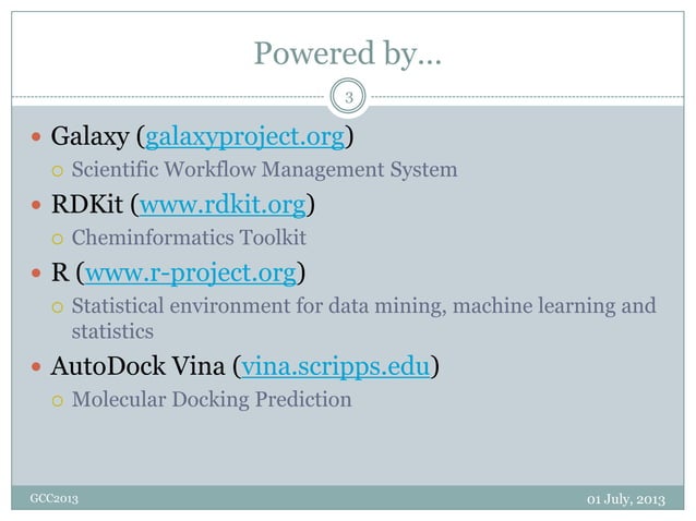 GCC2013 LiSIs Lightning Talk | PPTX | Biological Sciences | Science