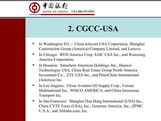 China’s Investment in US | PPT