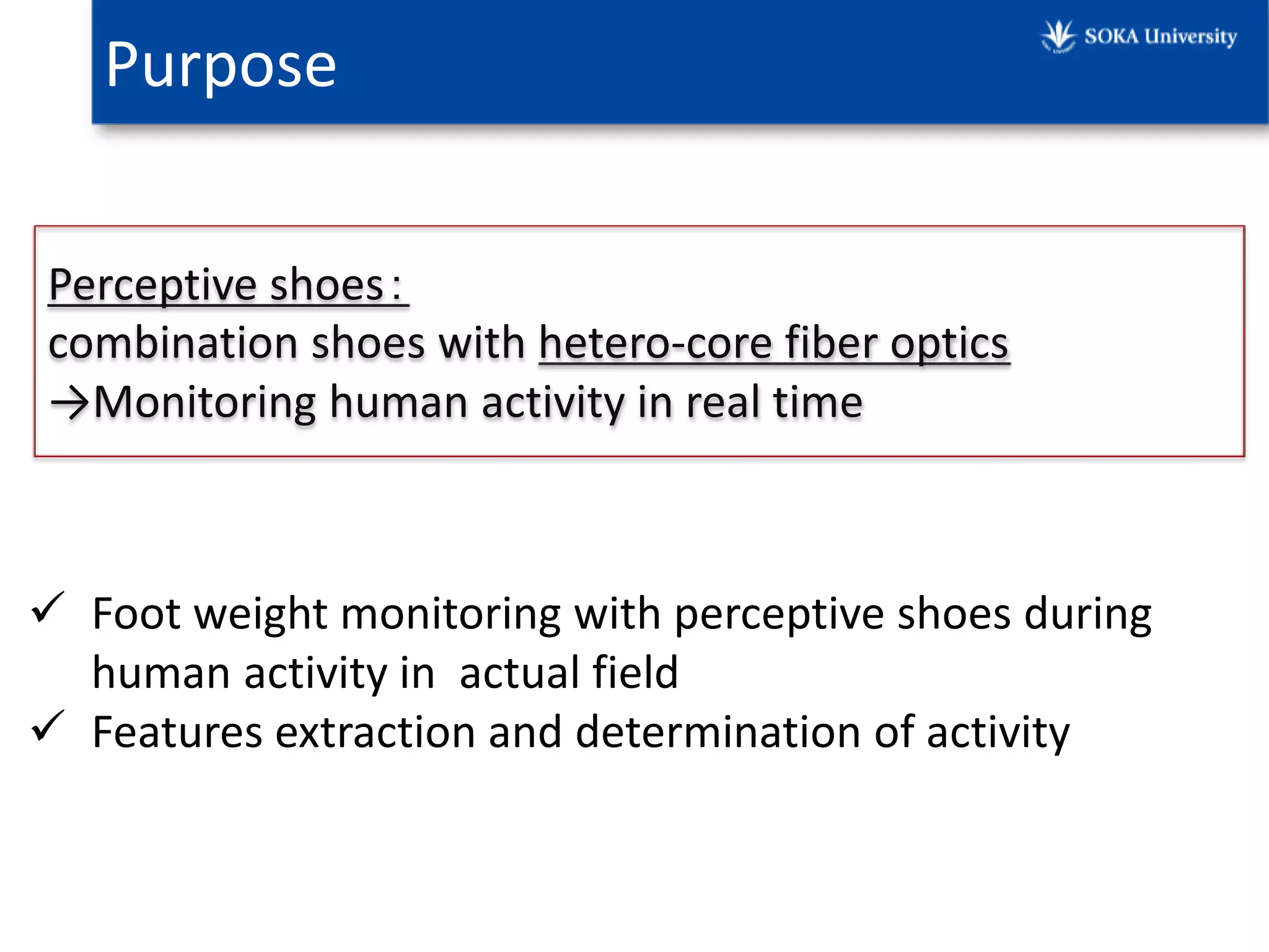 Gait Monitoring For Human Activity Recognition Using Perceptive Shoe Based On Hetero Core Fiber