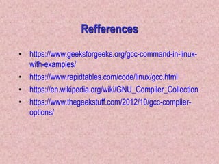 GCC compiler | PPT