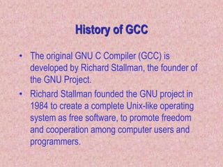 GCC compiler | PPT
