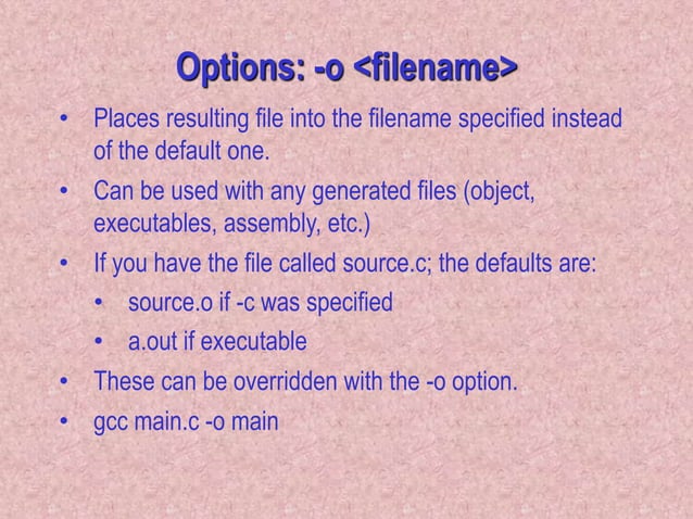 GCC compiler | PPT | Programming Languages | Computing