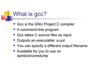 Gccgdb | PPT | Programming Languages | Computing