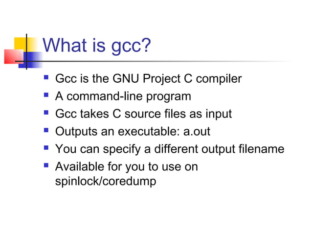 Gccgdb | PPT