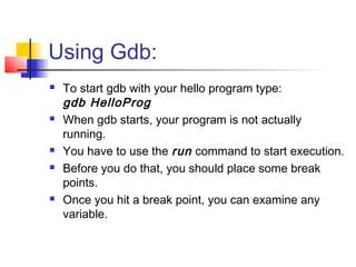 Gccgdb | PPT | Programming Languages | Computing