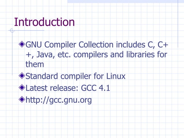 GEM - GNU C Compiler Extensions Framework | PPT | Programming Languages ...