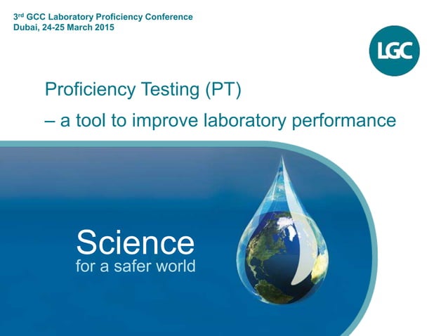 Proficiency Testing as a Tool to Improve Laboratory Performance | PPT