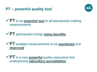 Proficiency Testing Pt And Certified Reference Materials