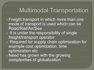 GCC Multimodal Transport | PPTX