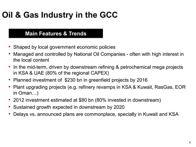GCC Oil and Gas Industry Report | PDF