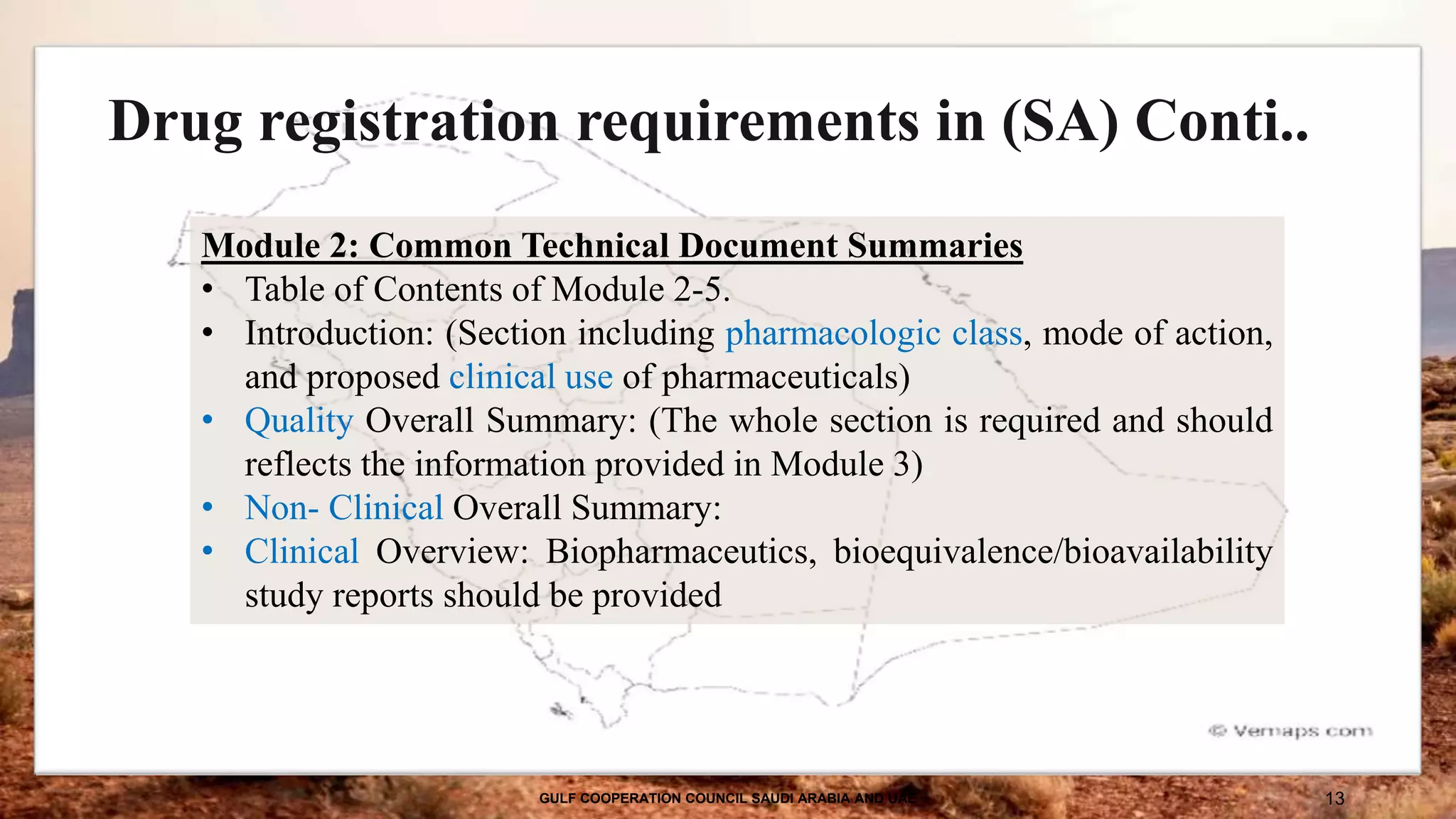 GCC Regulatory MAA & post approval requirements (Saudi Arabia & UAE) unit-5 RADC (RA) | PPTX