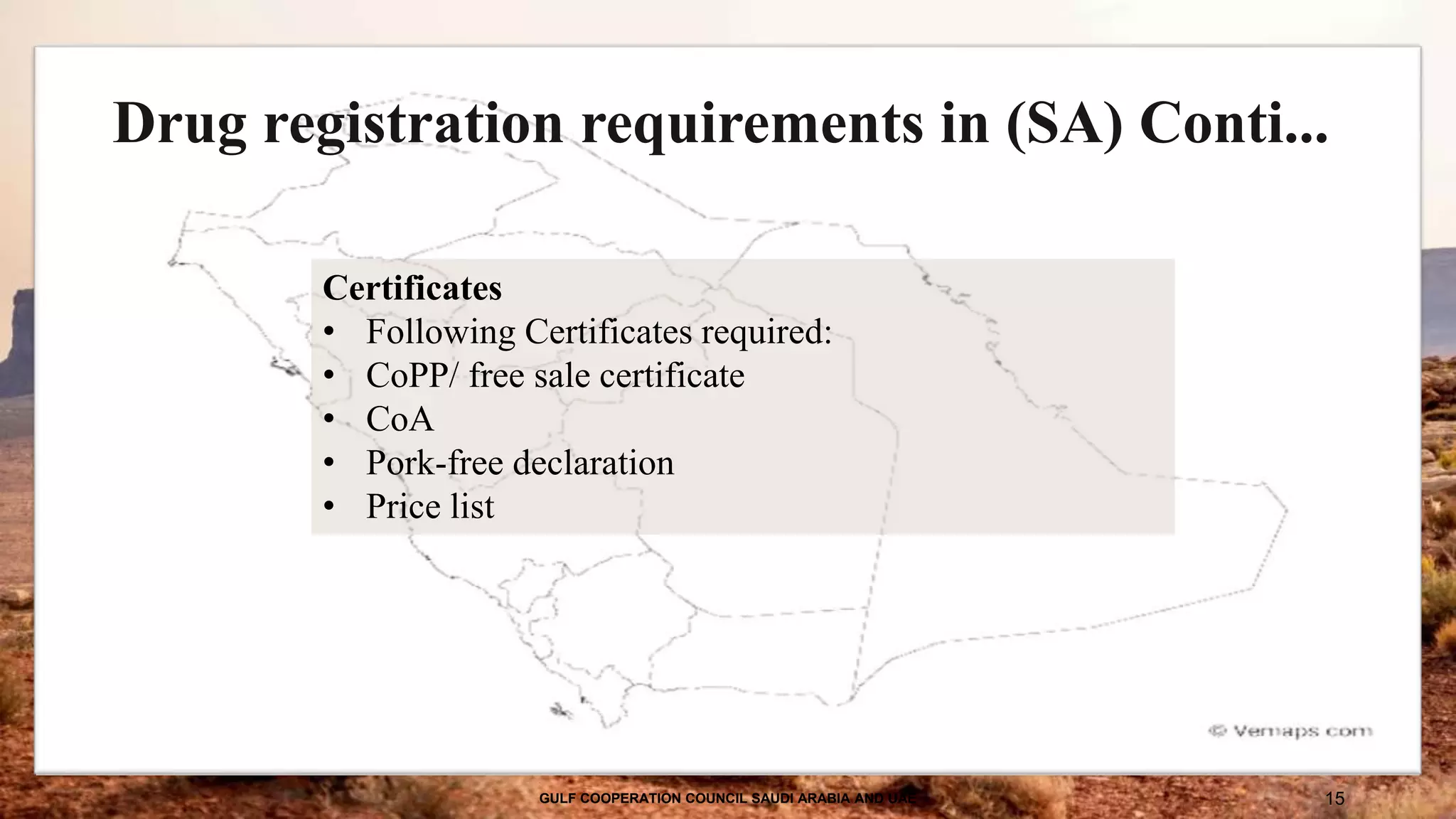 GCC Regulatory MAA & post approval requirements (Saudi Arabia & UAE ...