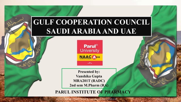 GCC Regulatory MAA & post approval requirements (Saudi Arabia & UAE) unit-5 RADC (RA) | PPTX
