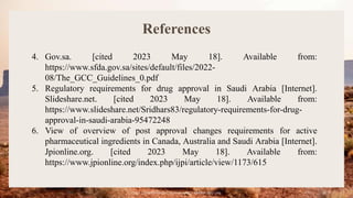 GCC Regulatory MAA & post approval requirements (Saudi Arabia & UAE) unit-5 RADC (RA) | PPTX