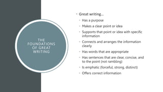 The Foundations of Great Essay Writing | PPT