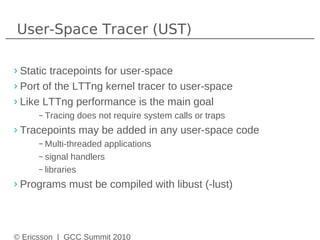 Advanced Tracing features using GDB and LTTng | PPT