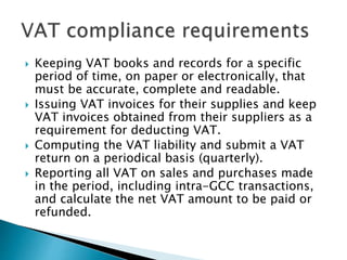 VAT IN GCC | PPTX