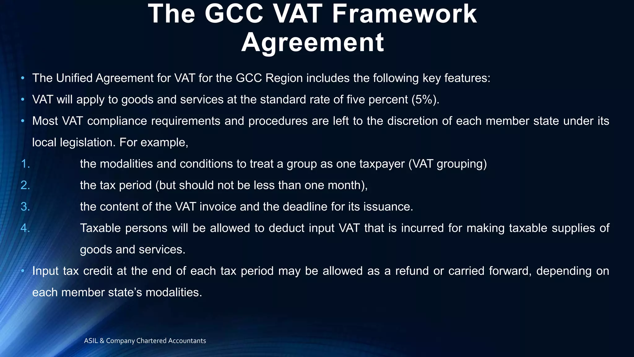 UAE VAT and Its Implication - IRCOCA & ASIL VAT EVENT Presentation ...