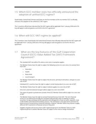 GCC VAT - FAQ | PDF