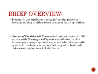 exploratory data analysis on german credit data | PPTX