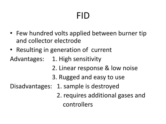 Gas chromatography detectors types | PPT
