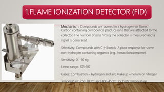 GAS CHROMATOGRAPHY DETECTORS | PPTX
