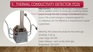 GAS CHROMATOGRAPHY DETECTORS | PPTX