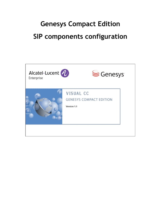 Gce sip-components-configuration | PDF