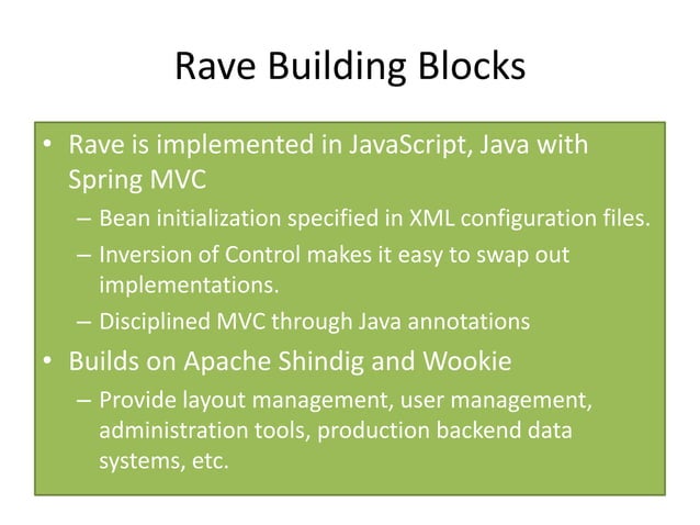 GCE11 Apache Rave Presentation | PPT